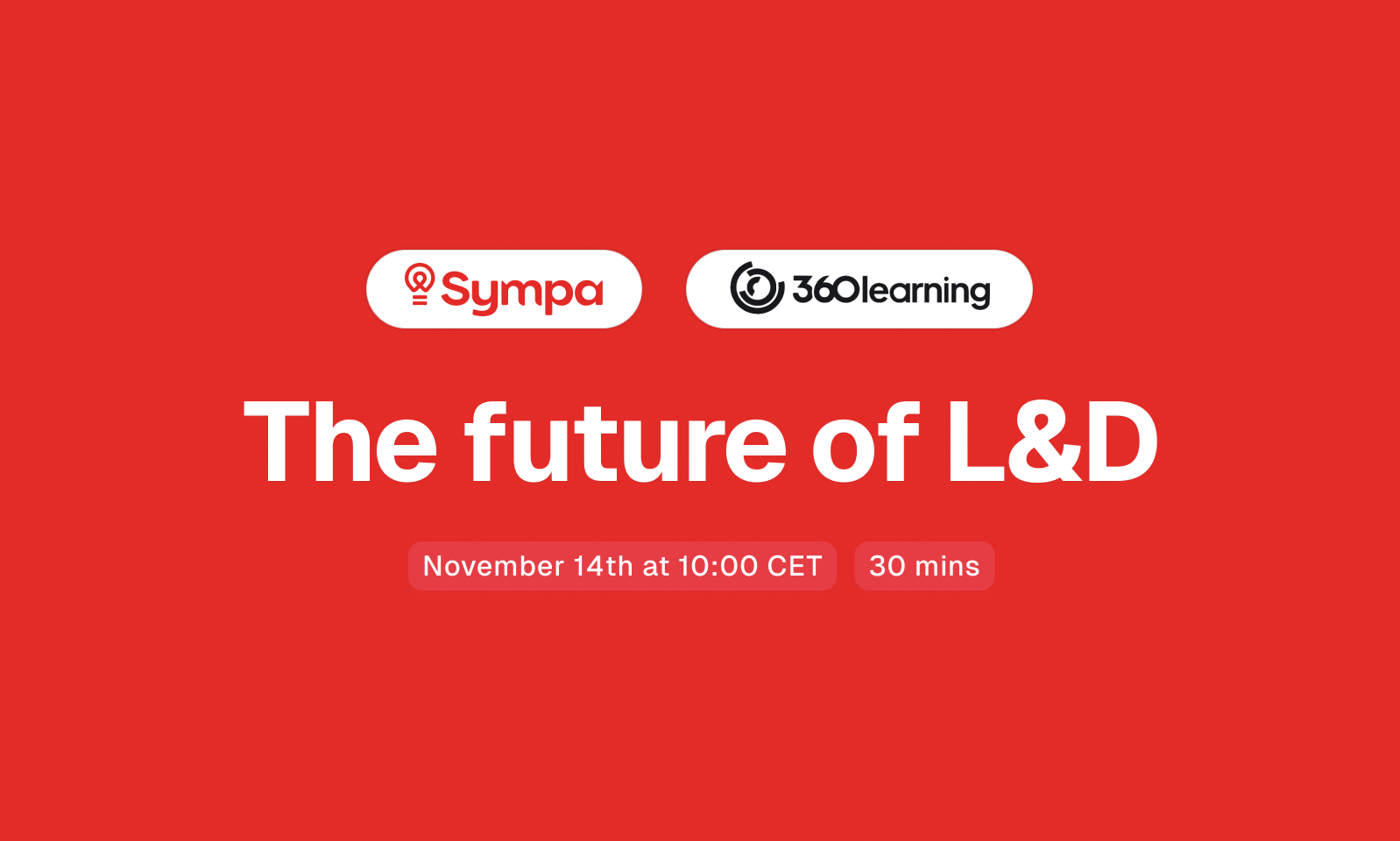 Webinar: Future-proof L&D with Sympa and 360Learning | Sympa